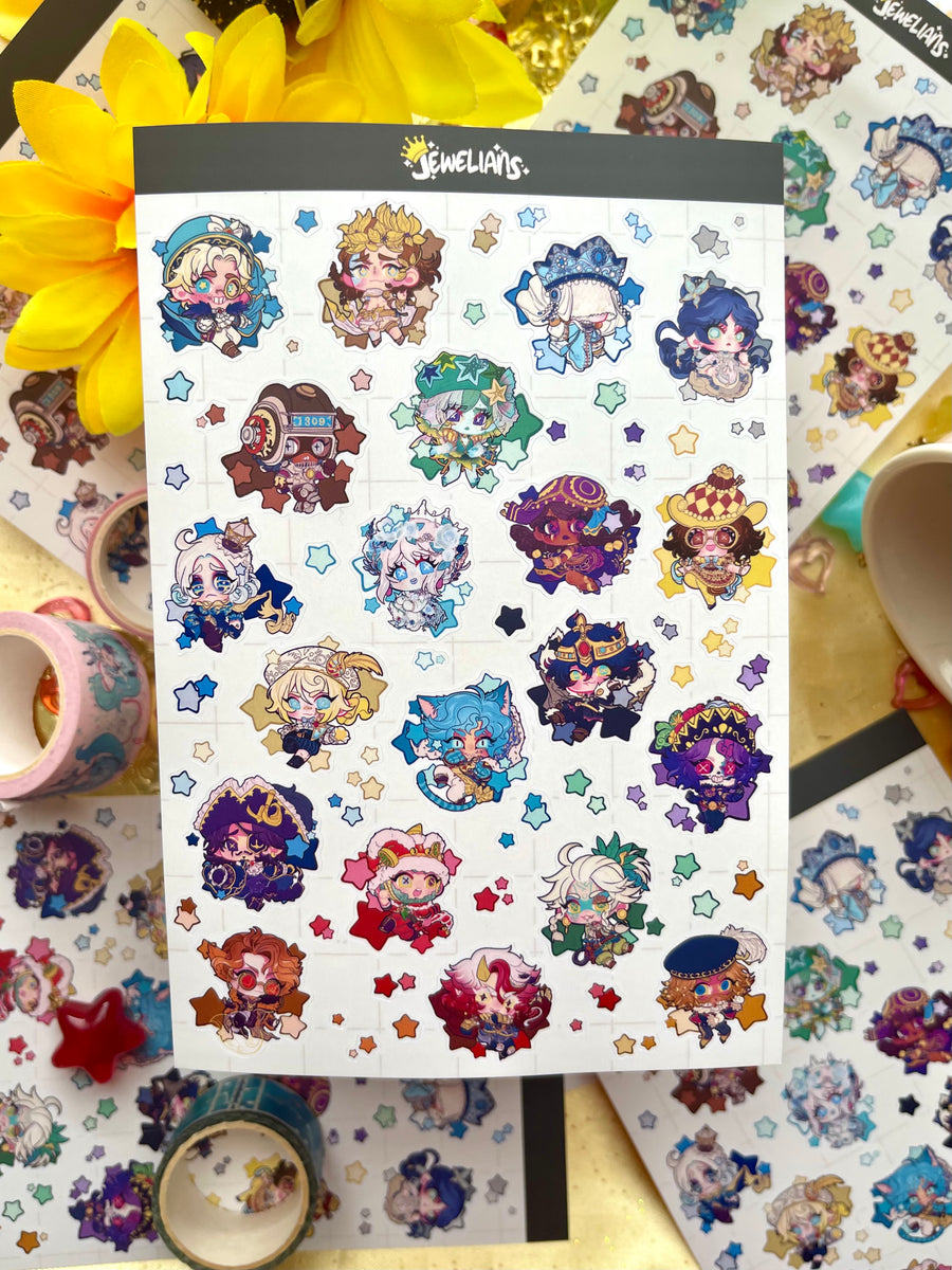 【STICKER SHEET】identity v s skins part two – jewelians