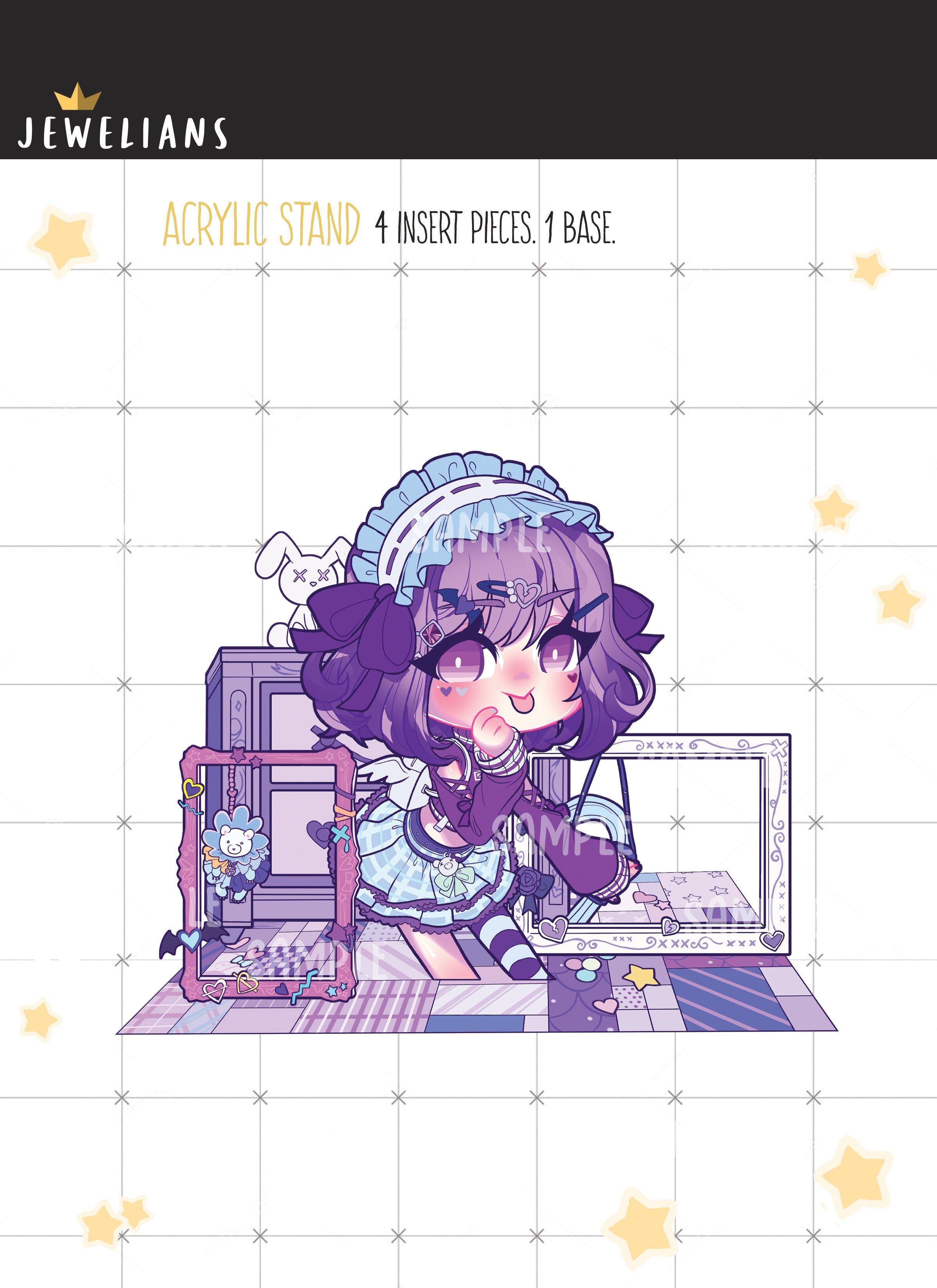 PREORDER【ACRYLIC STAND 】dark decora sweet girl ena shinonome – jewelians